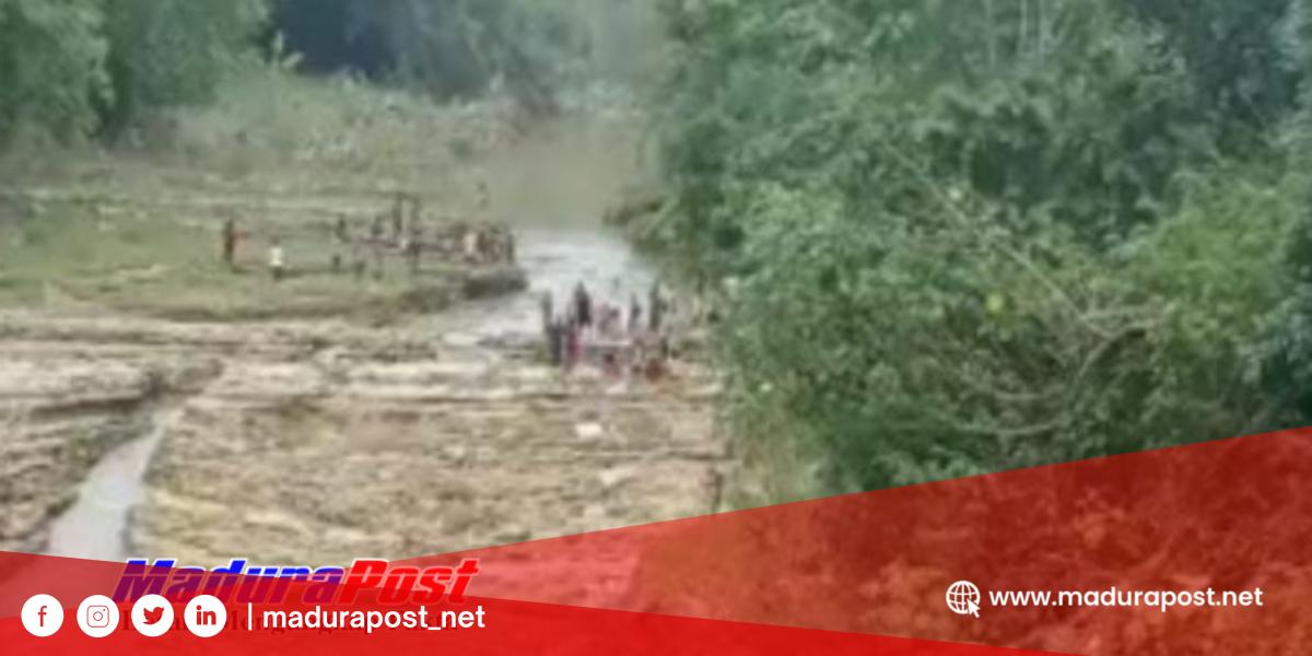 Nahas Pencari Rumput di Pamekasan Meninggal Pasca Terpeleset ke Aliran Sungai - Madura Post
