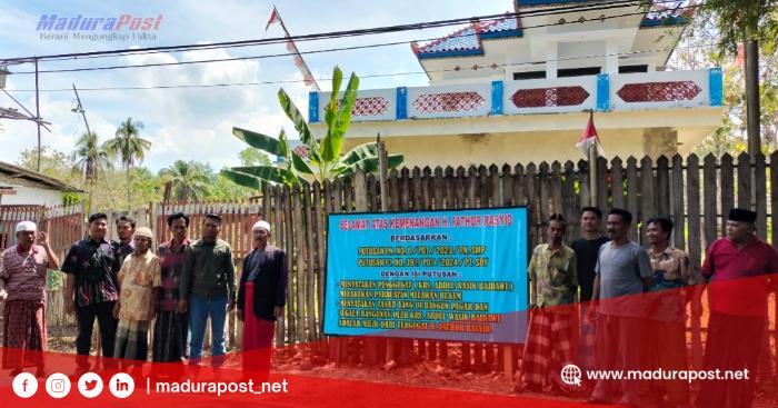 Soal Tanah Sengketa, H. Fathor Rasyid Pasang Plakat Hasil Putusan ...